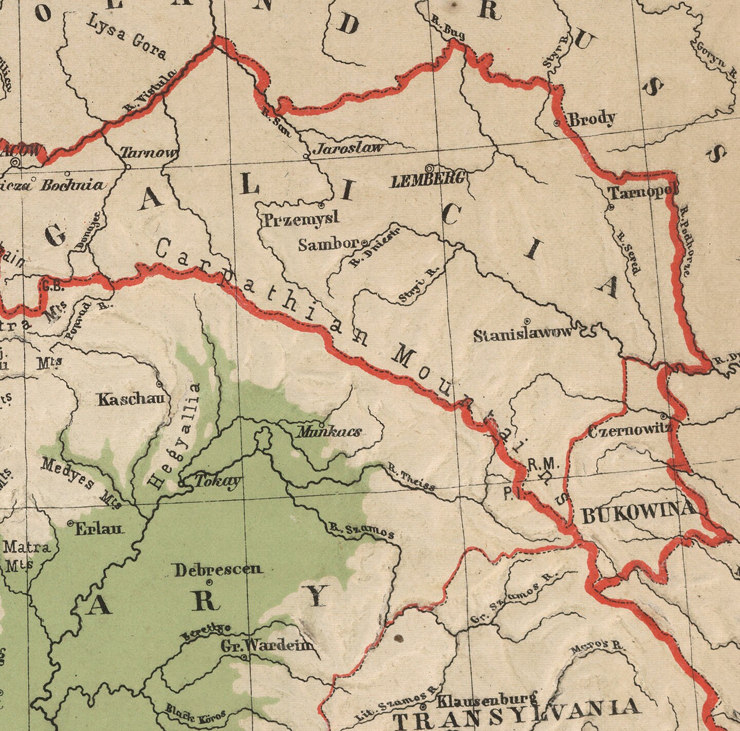 Map of Austro-hungarian Monarchy 1880. Vintage Home Deco - Etsy