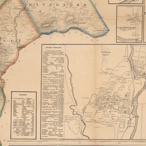 Map of Caledonia County, Vermont, VT 1858. Vintage Restoration Hardware ...