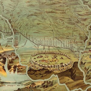 Route of the Mormon Pioneers From Nauvoo to Great Salt Lake. Feb 1846 ...