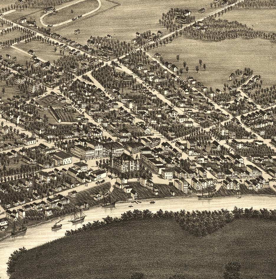 Map of Mt. Clemens Macomb County Michigan MI 1881. Vintage - Etsy