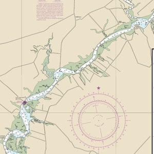 NOAA Nautical Charts of Choptank River Cambridge to Greensboro 12268 ...