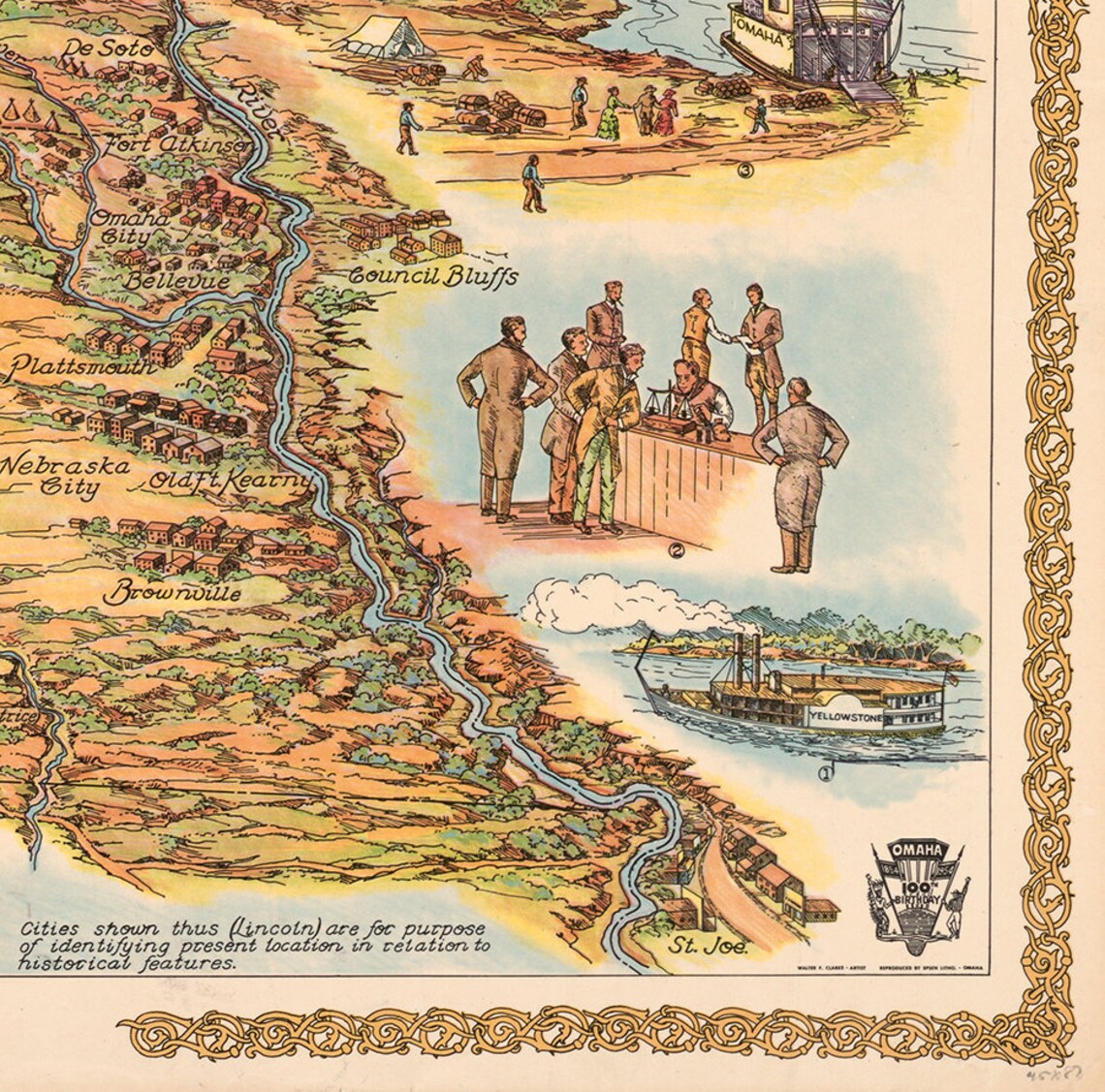 Map of Nebraska Territory May 1854 Nebraska Vintage - Etsy