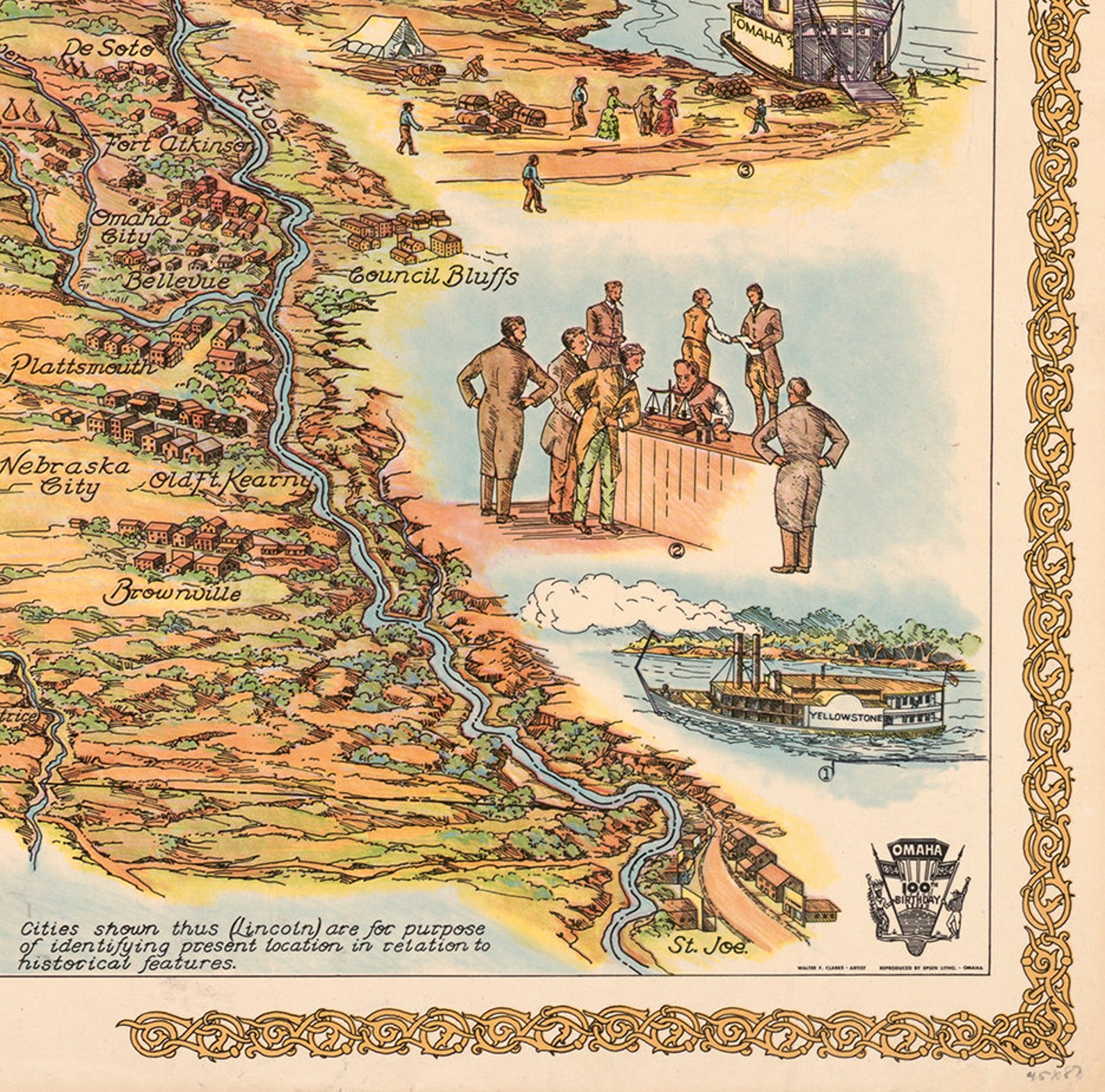Map of Nebraska Territory May 1854 Nebraska Vintage - Etsy
