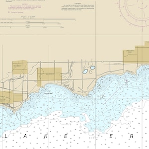 Nautical Charts of Upper Niagara River 14832. Buffalo, Grand Island ...