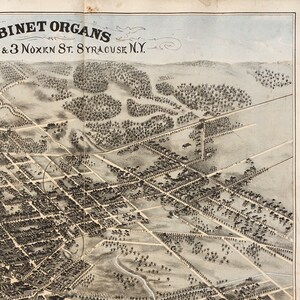 Map of Syracuse, New York : 1874 . Vintage Restoration Hardware Home ...