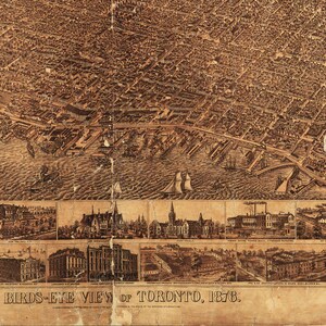 Toronto, Ontario in 1836. Restoration Hardware Home Deco Style Old Wall ...