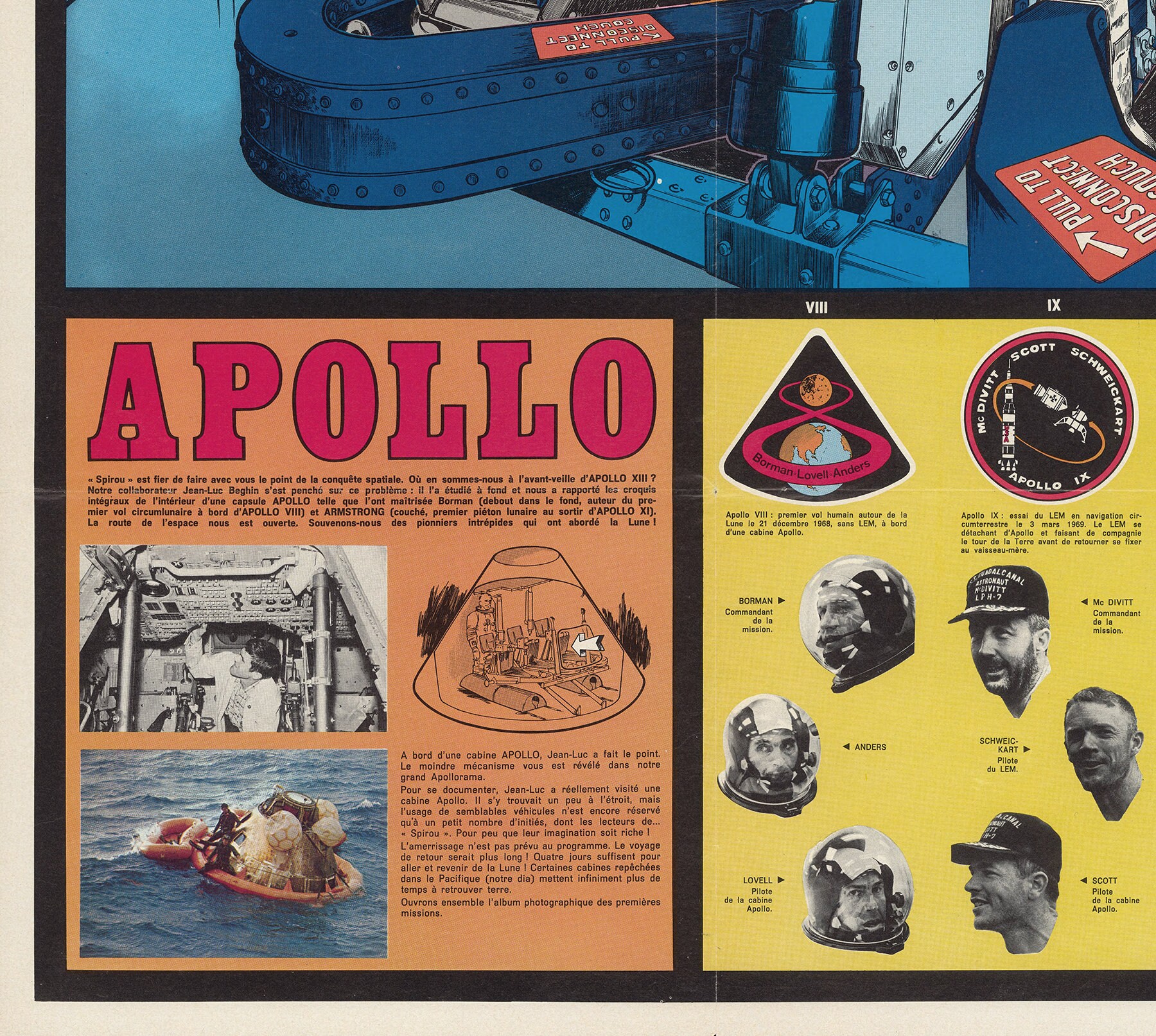 Vintage the Interior of an Apollo Cabin Poster. Vintage Moon | Etsy