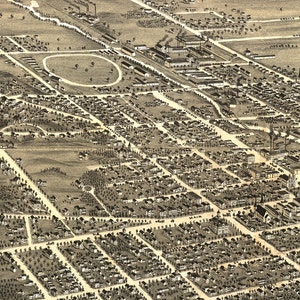 Map of City of Jackson, Michigan (M.I.). J. J. Stoner, 1881. Vintage ...