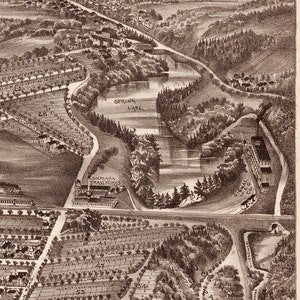 Map of Despatch (east Rochester), Monroe County, New York, NY 1890 Home ...