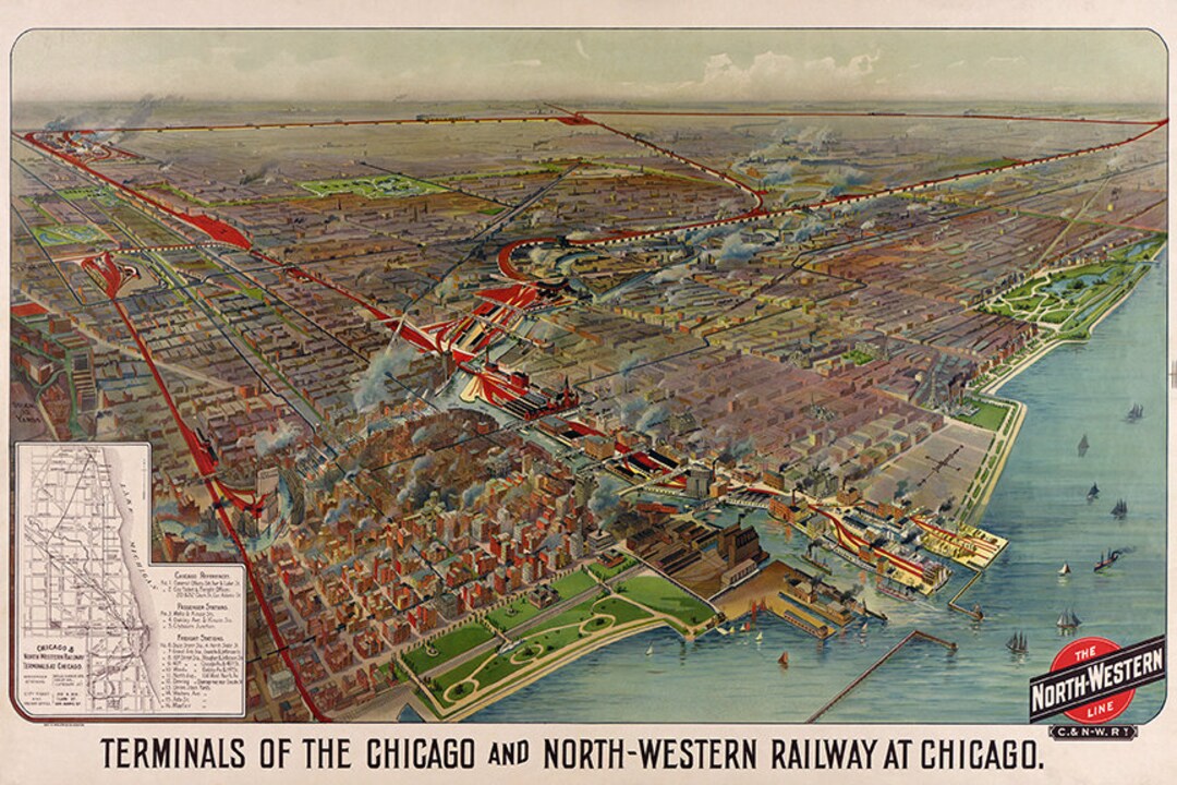 Chicago and North-western Railway Terminals at Chicago, Illinois 1916 ...