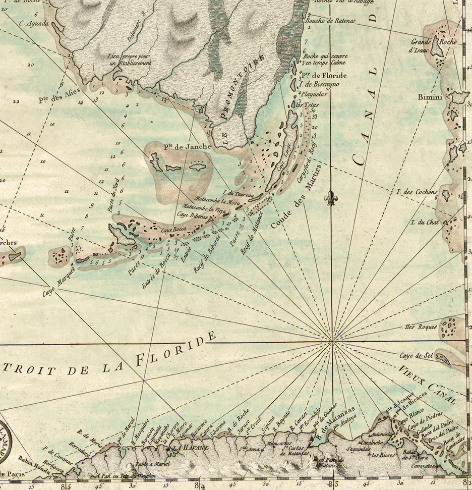 Nautical Charts of Florida FL 1780 Restoration Hardware Home - Etsy