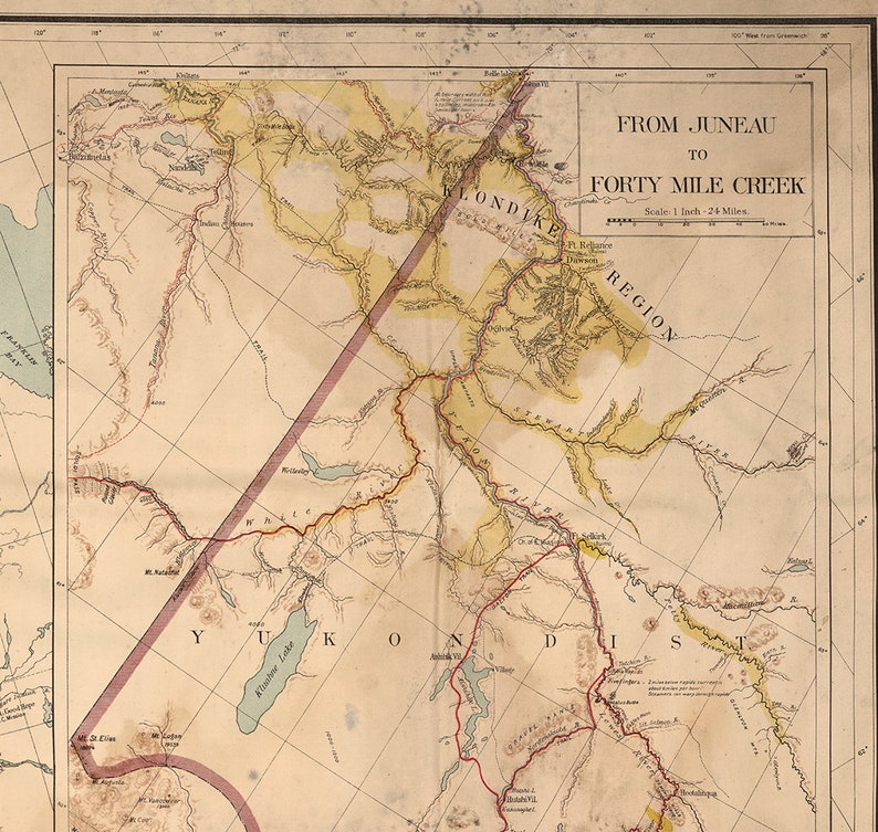 Map of Akaska 1898. Vintage Restoration Hardware Home Deco | Etsy