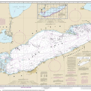 Nautical Charts of Lake Erie. Great Lakes. Lake Ontario. Lake Simcoe ...