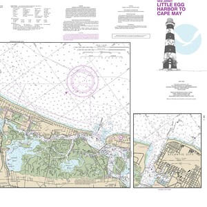Nautical Charts of Little Egg Harbor to Cape May 12316. Great Bay ...