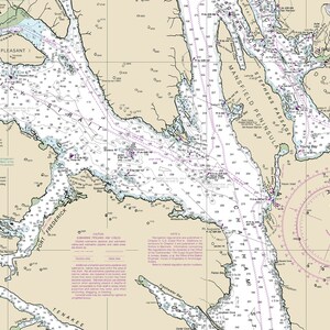 NOAA Nautical Charts of Stephens Passage to Cross Sound, Including Lynn ...