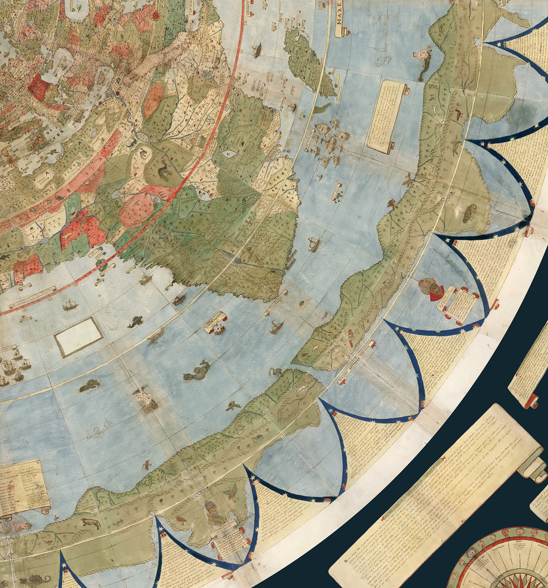 Flat Earth Map of the World 1587 Urbano Monte Poster Wall | Etsy