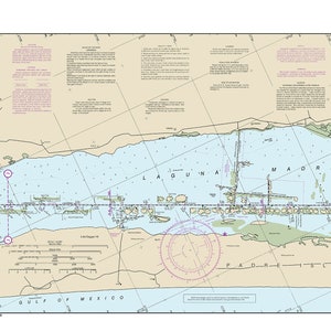 Nautical Charts of Redfish Bay to Middle Ground, Including Baffin Bay ...
