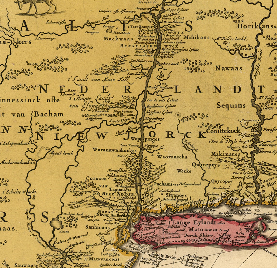 New Netherland and New England and also parts of Virginia | Etsy