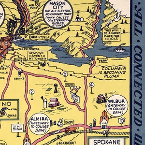 Grand Coulee Dam, Sun Lakes State Park, Washington WA. Lindgren ...