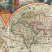 Map of the World in 1630 by Hendrik Hondius. Vintage Restoration ...
