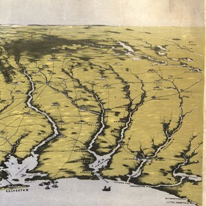 Map of Texas and Part of Mexico 1861. Vintage Home Deco Style Old Wall ...