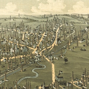 Map of Scio, Harrison Co., Ohio. 1899. Home Deco Style Old Wall Vintage ...