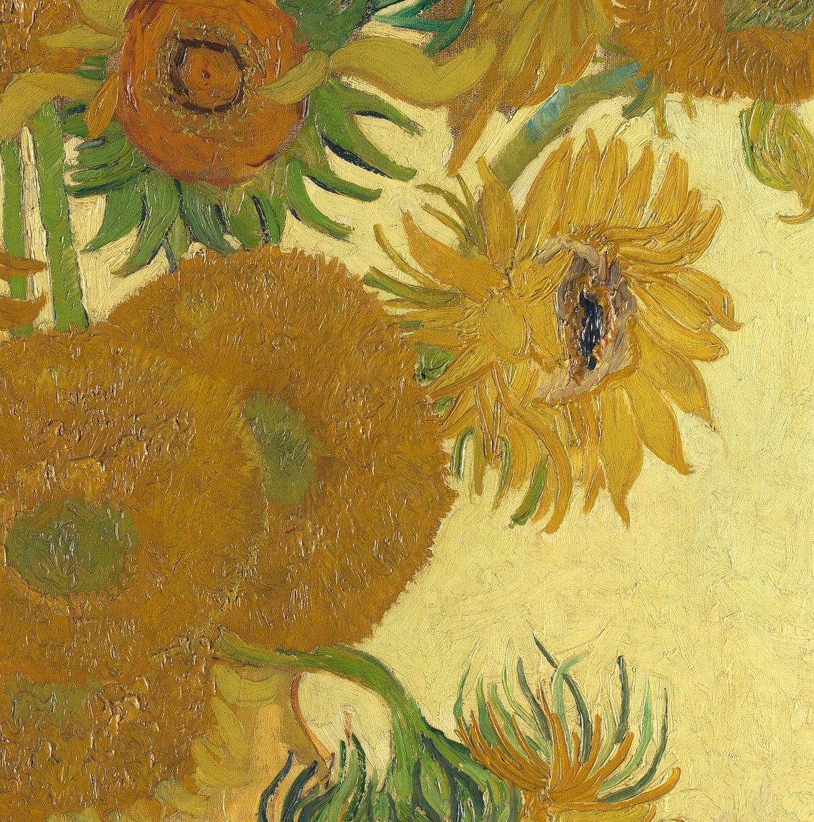 Sunflowers by Vincent Van Gogh. Home Deco Style Reproduction. - Etsy