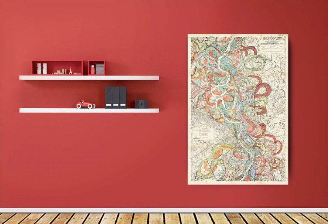 Plate 22, Sheet 6 of Fisk's Mississippi River Meander Belt Map ...
