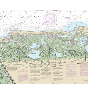 Nautical Charts of Little Egg Harbor to Cape May 12316. Great Bay ...