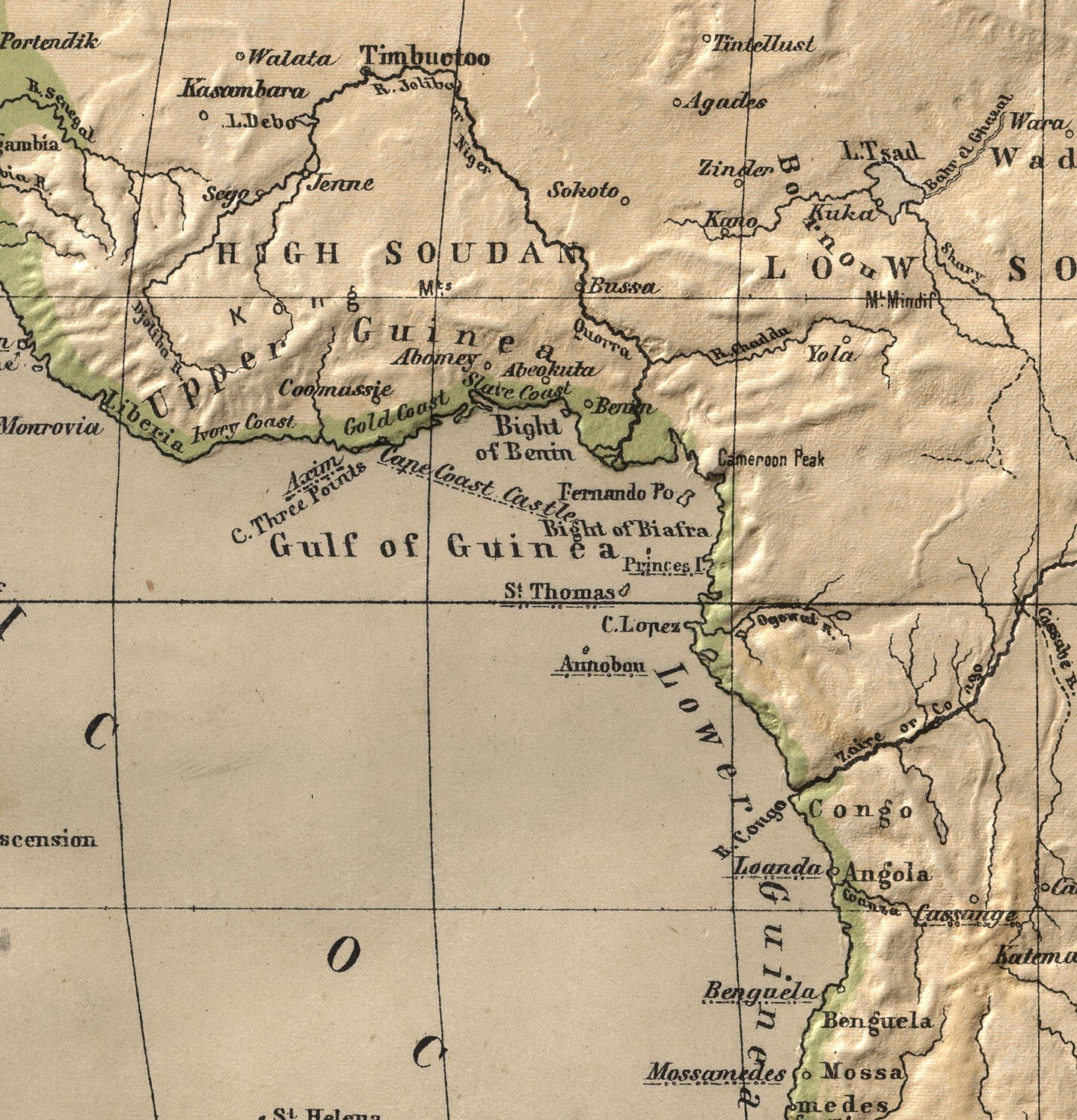 Map of Africa 1880. Vintage home Deco Style old wall | Etsy