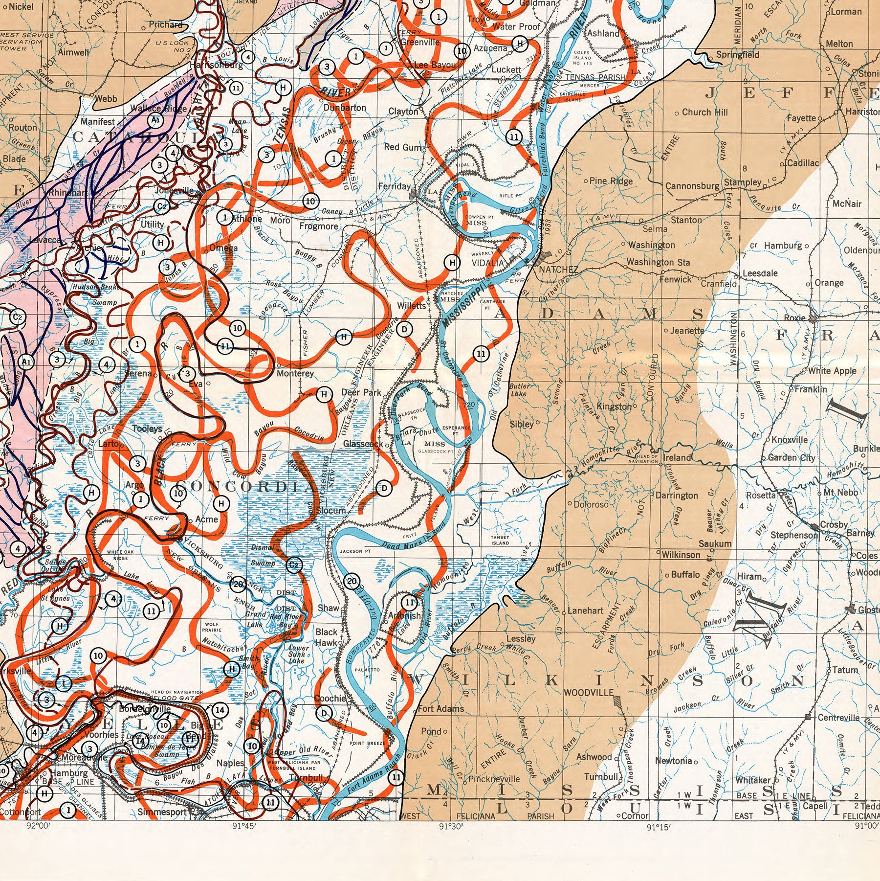 Plate 15, Sheet 3 of Fisk's Alluvial Valley Mississippi River Map ...