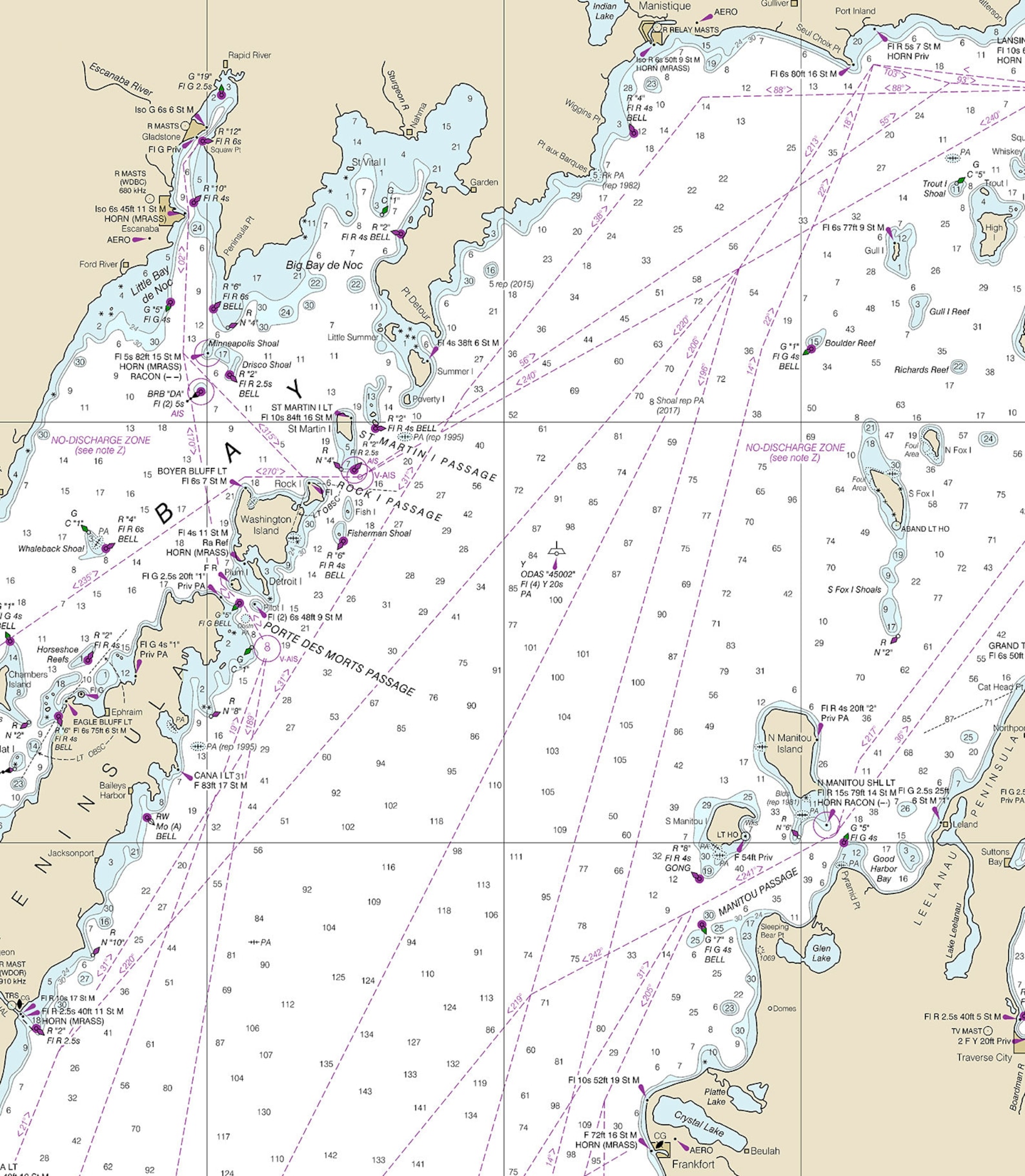 Nautical Charts of Lake Michigan 14901. Home Deco Style Old - Etsy