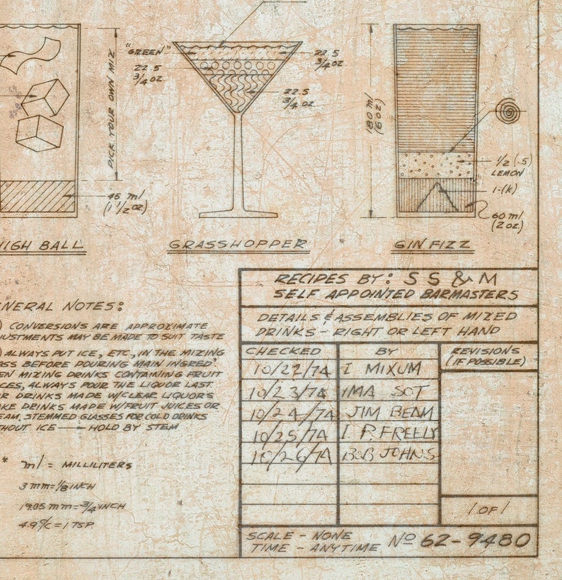 Engineer's Guide to Drinks (cocktail Mixed Drinks ). Restoration ...