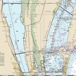 NOAA Nautical Charts of Ponce De Leon Inlet to Cape Canaveral, Florida ...