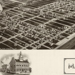 Map of Margate City, Atlantic Co., New Jersey 1925. Vintage Restoration ...