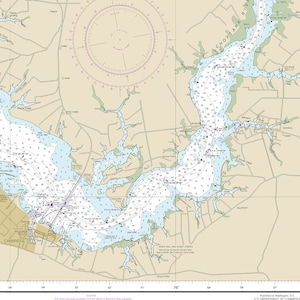 NOAA Nautical Charts of Choptank River Cambridge to Greensboro 12268 ...
