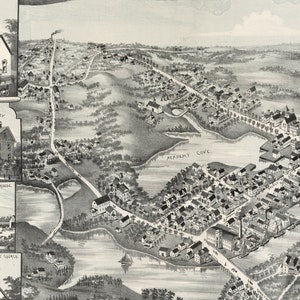 Map of Wickford, Town of North Kingstown, Rhode Island. in 1888 ...