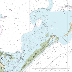 Nautical Chart of Pamlico Sound Western, North Carolina. NOAA Bay ...