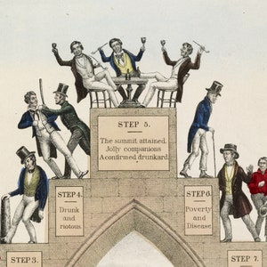 Drunkards Progress by Kelloggs & Thayer Print Poster. Vintage Home ...