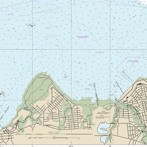 NOAA Nautical Charts of Raritan Bay and Southern Part of Arthur Kill ...