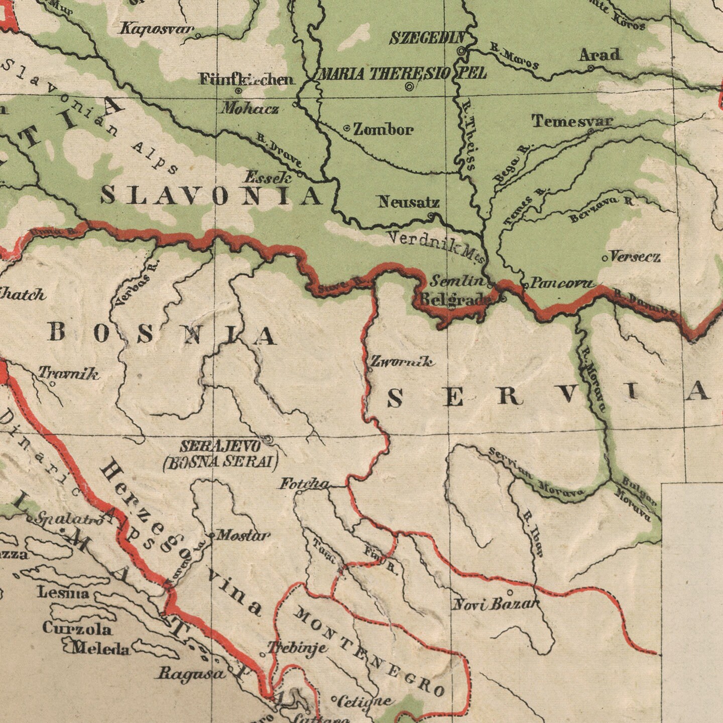 Map of Austro-Hungarian Monarchy 1880. Vintage home Deco | Etsy