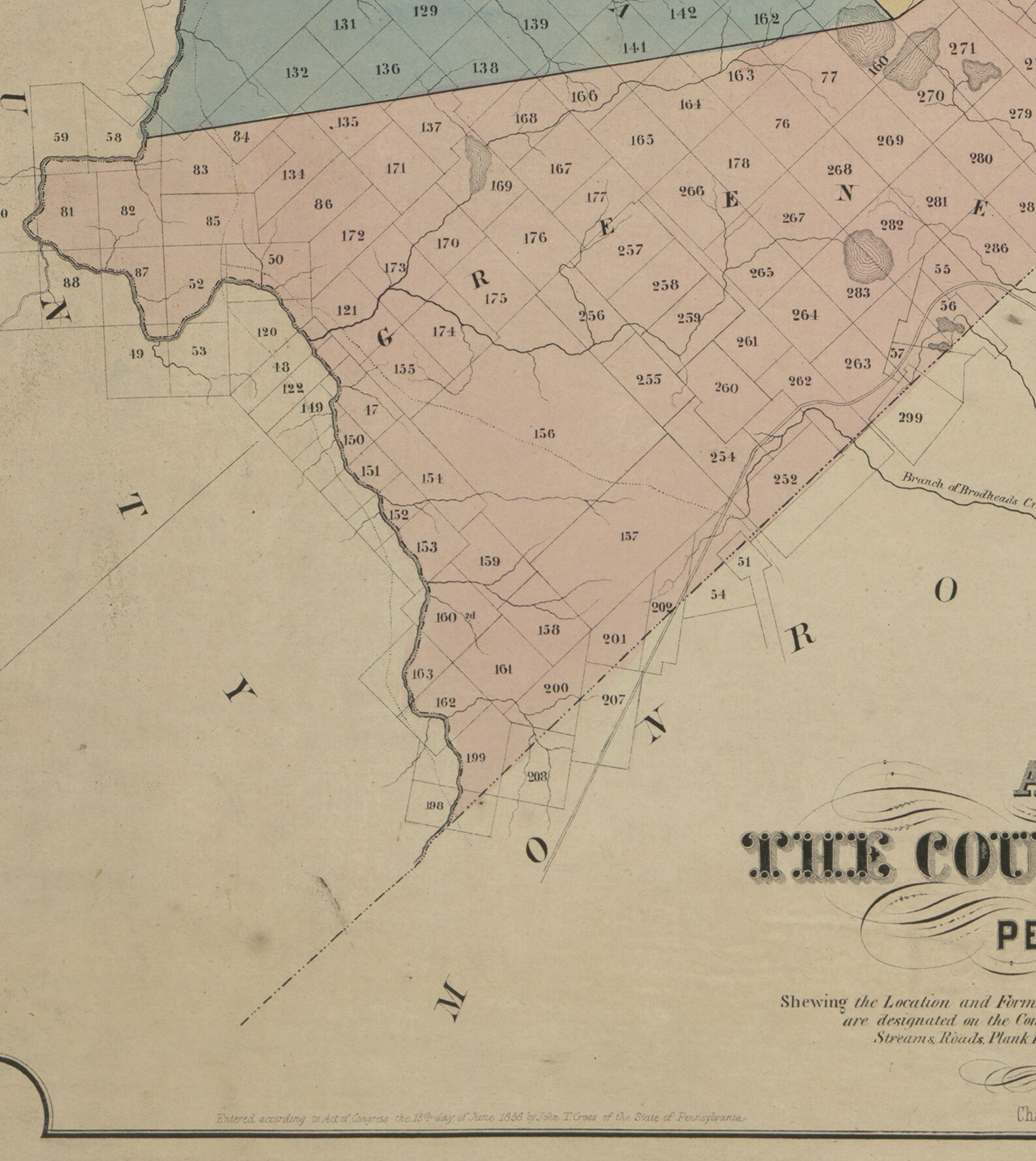 Map of Pike County Pennsylvania. 1856. Vintage Restoration - Etsy