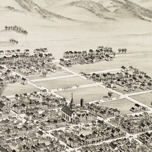 Map of Berwick, Columbia County, Pennsylvania, PA 1884. Vintage Home ...