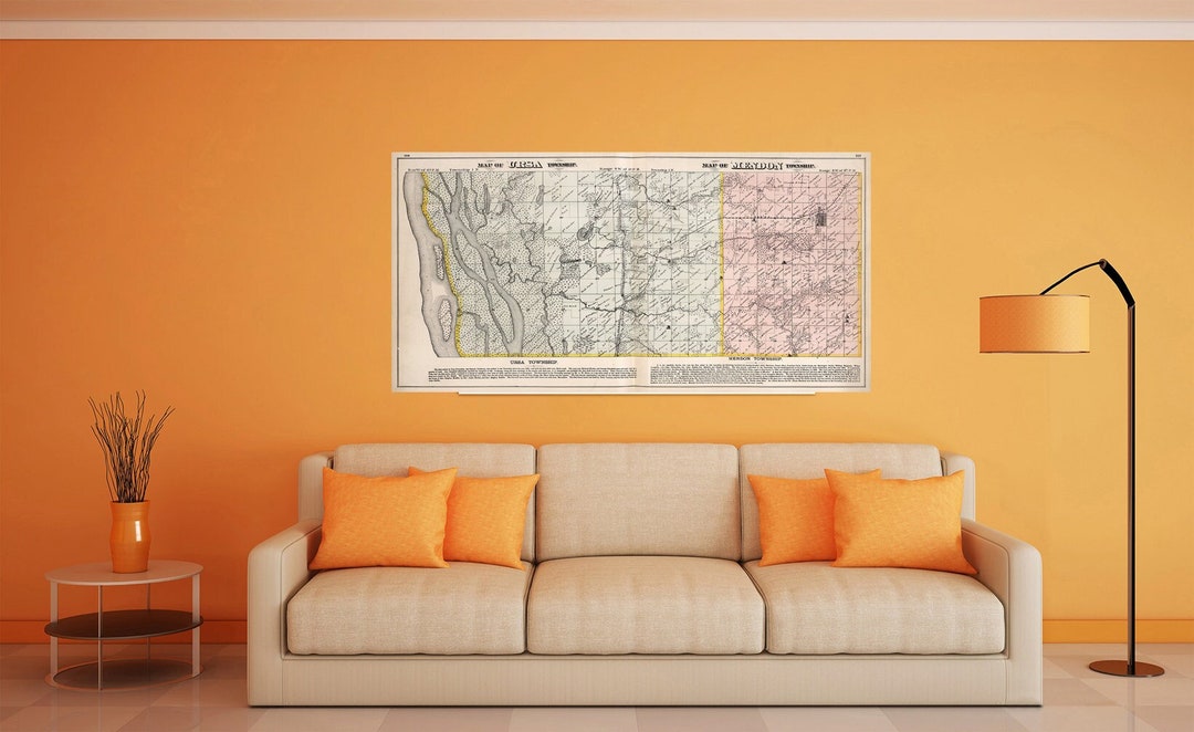 Map of Ursa and Mendon Township., Adams County, Illinois 1872. Home ...