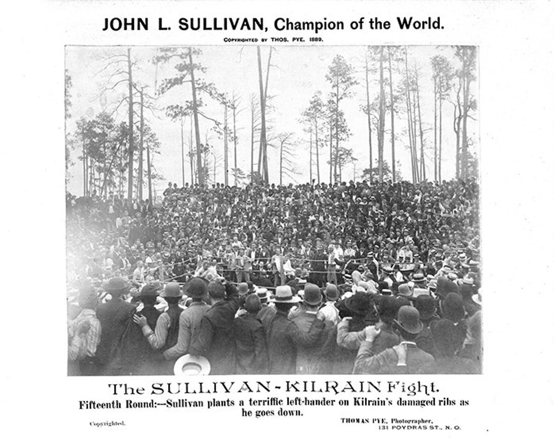 The Sullivan and Kilrain Fight. Reproduction Photograph Print - Etsy