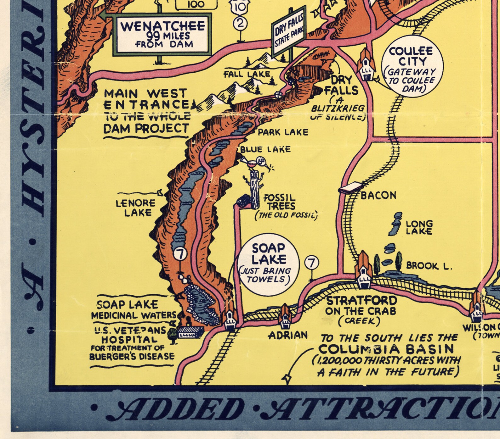 Grand Coulee Dam Sun Lakes State Park Washington WA. - Etsy