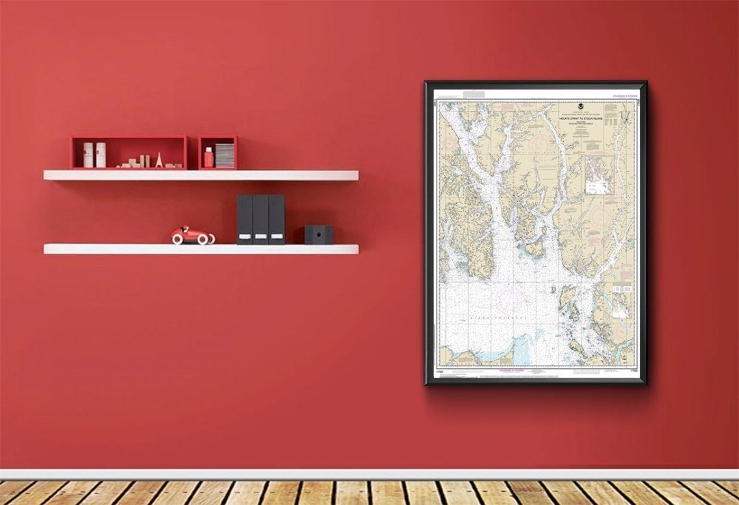 NOAA Nautical Charts of Hecate Strait to Etolin Island, Including Behm ...