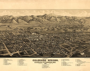 Manitou Springs Map - Etsy