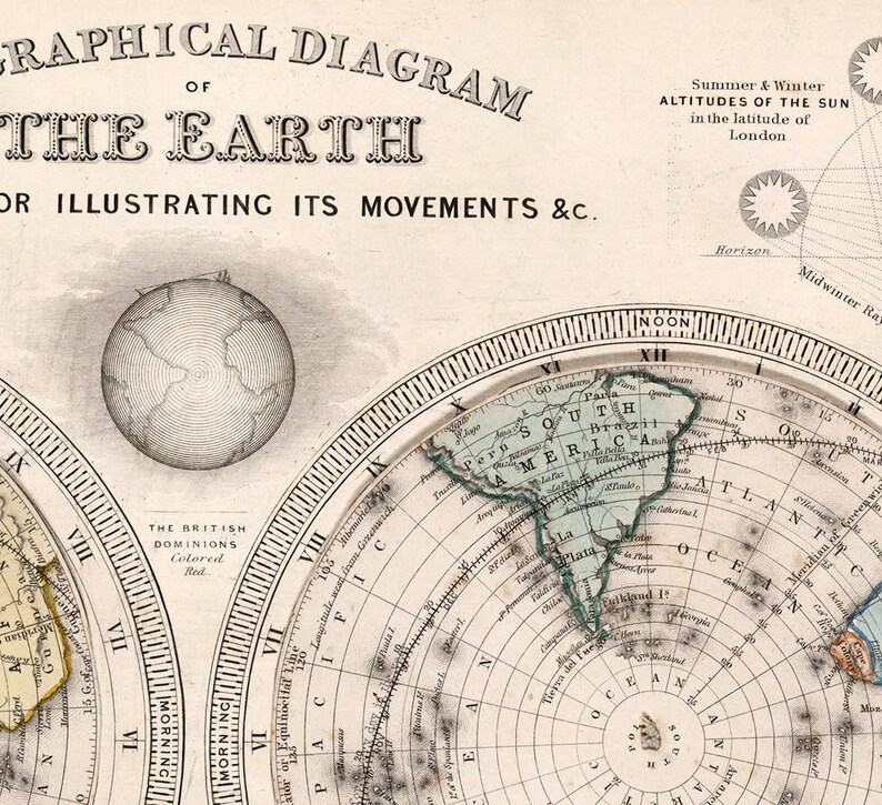 Geographical Diagram of the Earth : Adapted for Illustrating Its ...