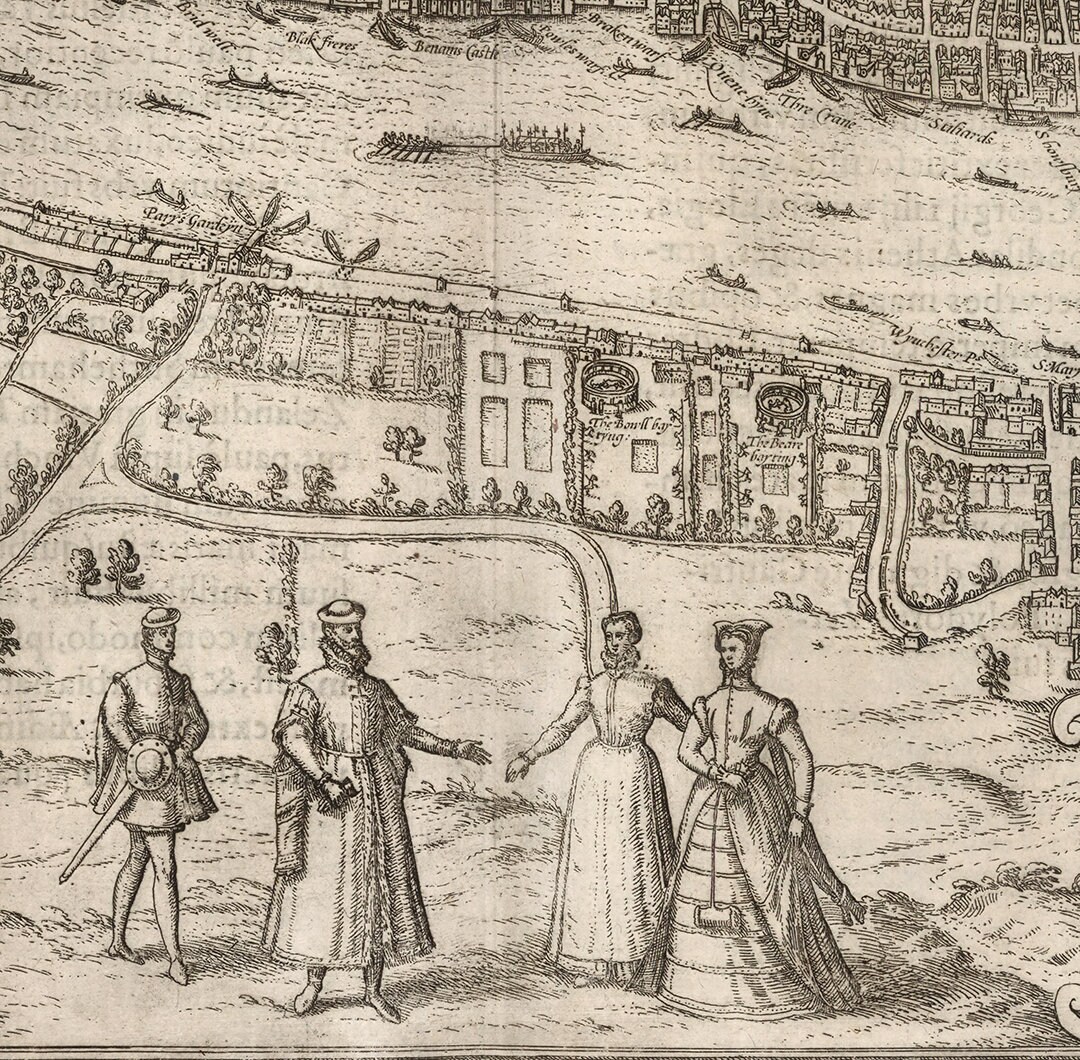 Map of London 1579. Vintage restoration hardware home Deco | Etsy